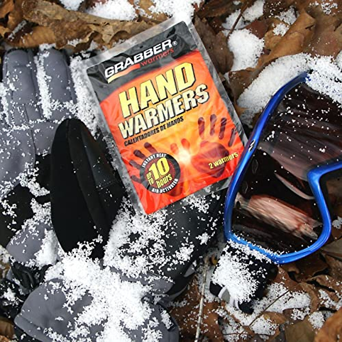 Grabber Hand Warmers - Long Lasting Natural Odorless Air Activated Warmers - Up to 10 Hours of Heat - 40 Pair , 3.5x2"