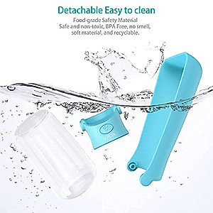 Portable Dog Water Bottle for Walking 19 OZ or 12 OZ Portable Pet Water Bottles for Puppy Small Medium Large Dogs Water Dispenser Dog Water Bowl Dog Accessories