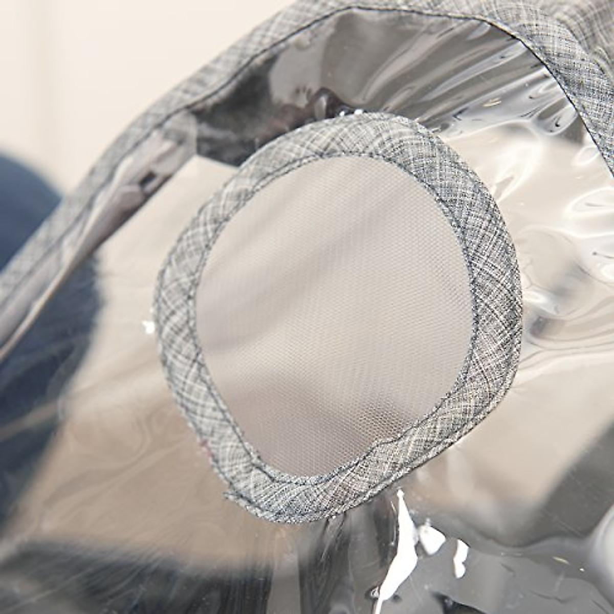 Infant Car Seat Weather Shield, Rain Cover, Ventilated Panels (Gray Melange)