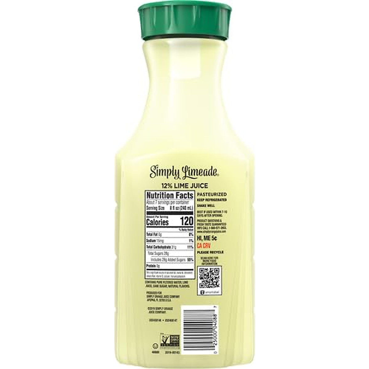 Simply Limeade, Non-GMO, 52 fl oz