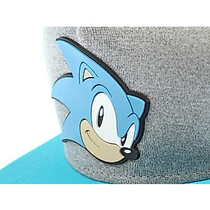 Bioworld Sonic The Hedgehog Face Snapback Youth Hat Gray