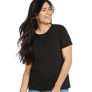 Jockey Women's Casualwear 100% Organic Cotton T-Shirt, Black, S