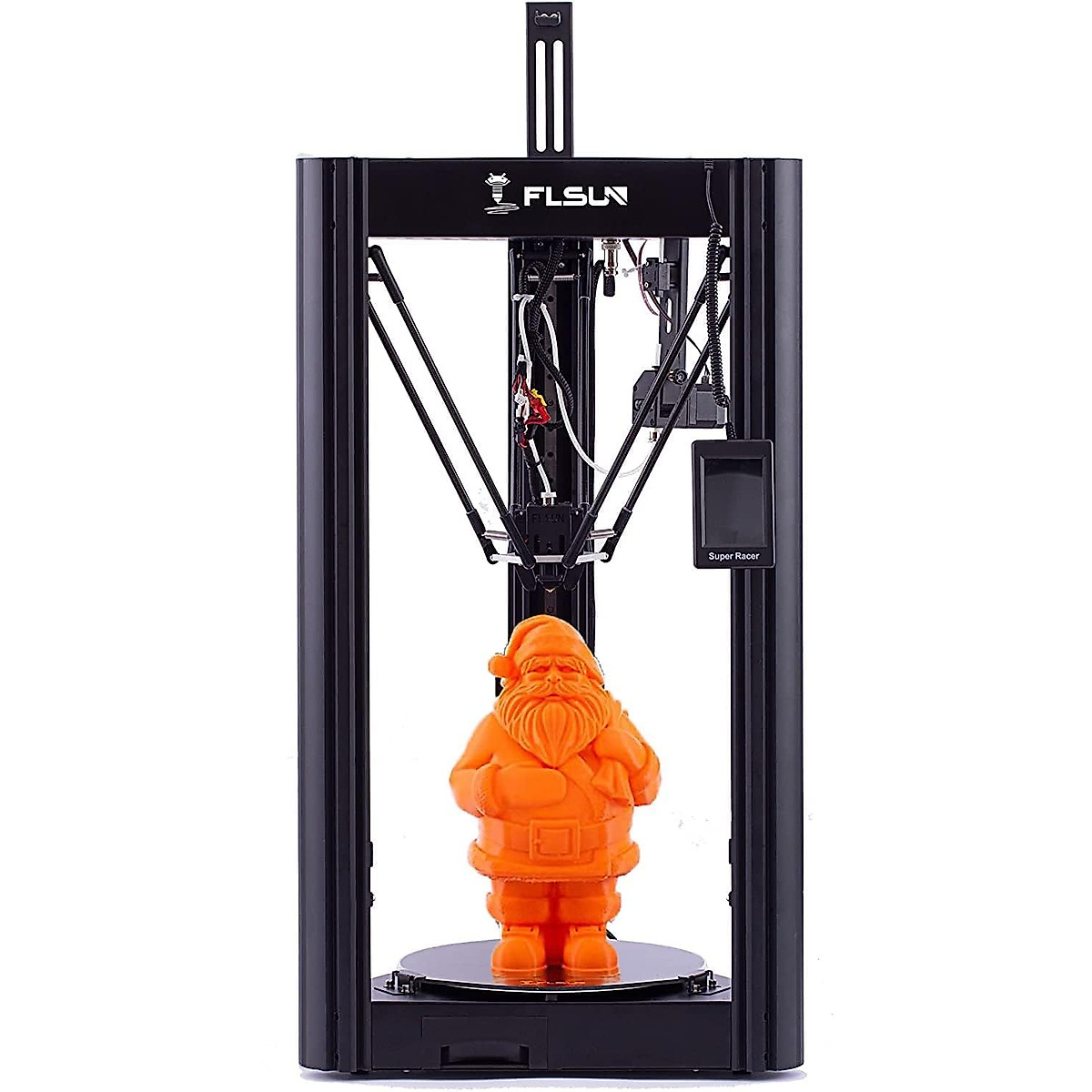 FLSUN Super Racer - 200 mm/s fast 3D printer, 2800 + mm/s², FDM Delta 3D printer with self-leveling resume 1.75 PLA DIY 3D printers print size Φ260 x 330 mm. (SR)
