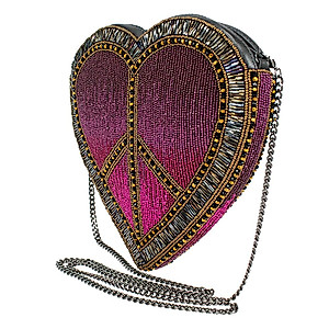 Mary Frances womens Love Crossbody Heart Handbag Sling Bag, Multi, Medium US