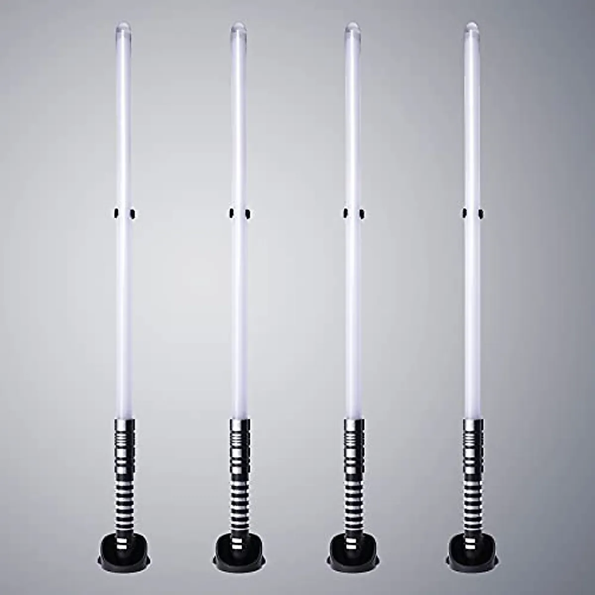 LEKUSHA Lightsaber Wall Mount Display Stand Light Saber Holder Compatible for Any Lightsaber, Black Pack of 2