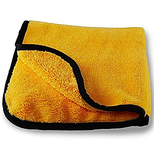 bbnmore Professional Grade Premium Microfiber Towels, Gold (16 in. x 16 in.) (Pack of 6)