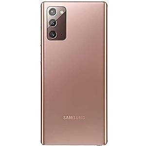SAMSUNG Electronics Galaxy Note 20 5G N981U Mystic Bronze Android Cell Phone, US Version, 128GB of Storage, Smartphone, AT&T Locked - (Renewed)