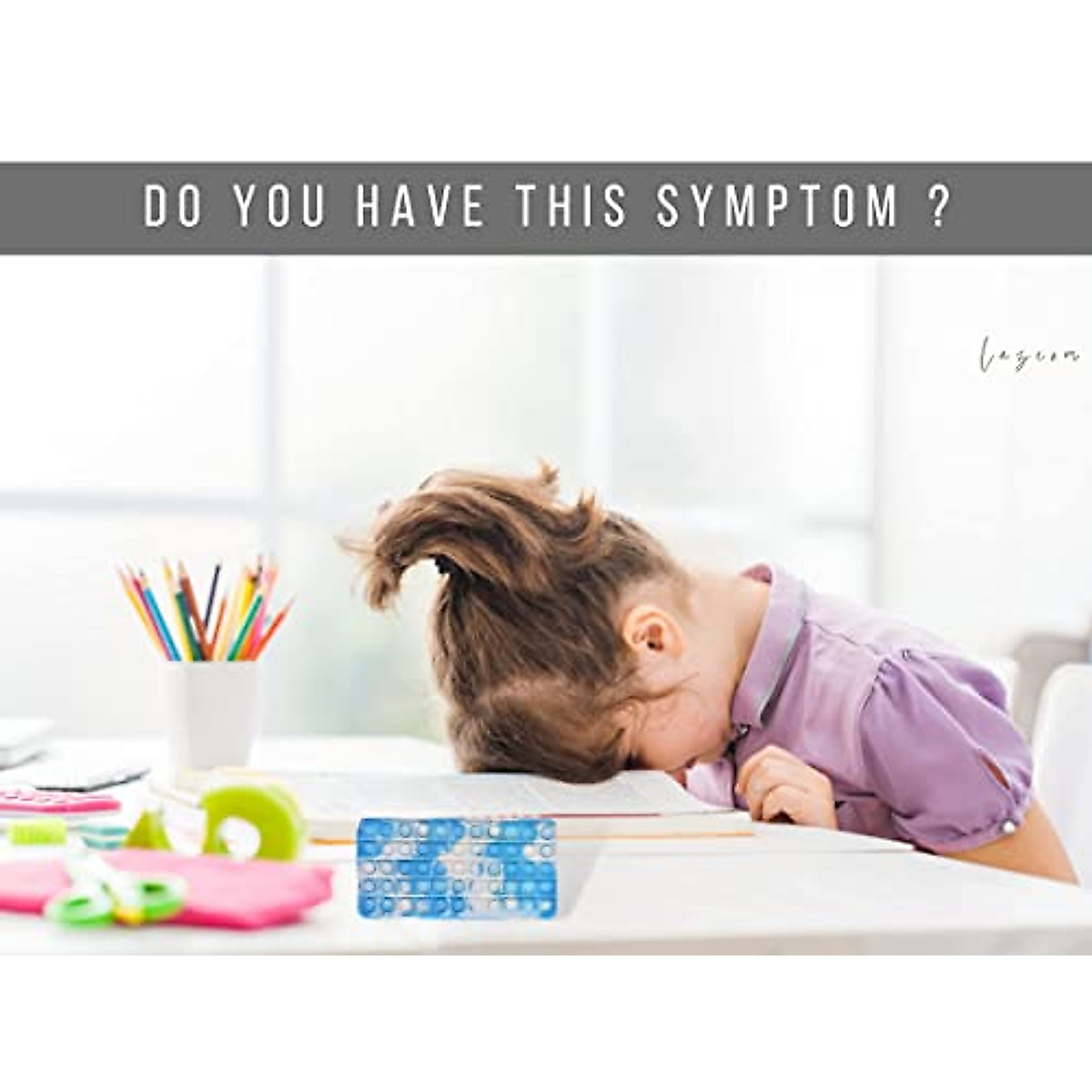 Lazcom Pencil Case - Pencil Case Pack for School - Relieve Stress Bag - Stationery Storage Bag for Students - School Supplies - Accessory Organizer