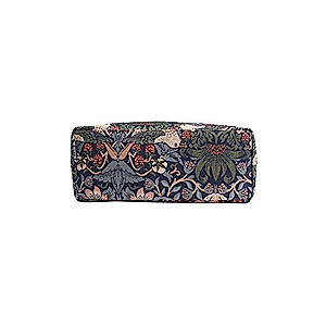 Signare Tapestry Hobo Shoulder bag slough purse for Women with Blue Floral William Morris Strawberry Thief Design (HOBO -STBL)