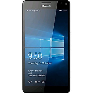 Microsoft Lumia 950 XL RM-1085 32GB Black, Single Sim, 5.7", 20MP, 3GB Ram, Unlocked International Model, No Warranty