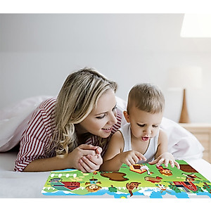 3D Puffy Sticker Aktivitätsbücher-Set für Kinder 2–4, wiederverwendbare geschwollene Aufkleber Bücher Fahrzeug, Tiere, Fensteraufkleber für Kinder, Vorschul-Lernaktivitäten für Spielzeug Kleinkinder