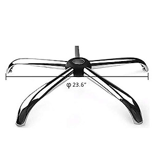 TBGFPO Executive Office Chair - High Back Office Chair with Footrest and Thick Padding - Reclining Computer Chair with Ergonomic Segmented Back, Black