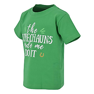 Green Funny Girls Boys St Patricks Day Shirt for Kids Toddlers Children's St Patrick's Irish T Shirt Place Outfit (3t, Green)