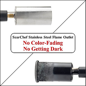 SearChef Cooking & BBQ Grilling Propane Torch Flame Lighter Kitchen Culinary Torch Sous Vide Charcoal Starter Searing Steak for Creme Brulee Campfire Searing ( Butane or Propane Tank Not Included )