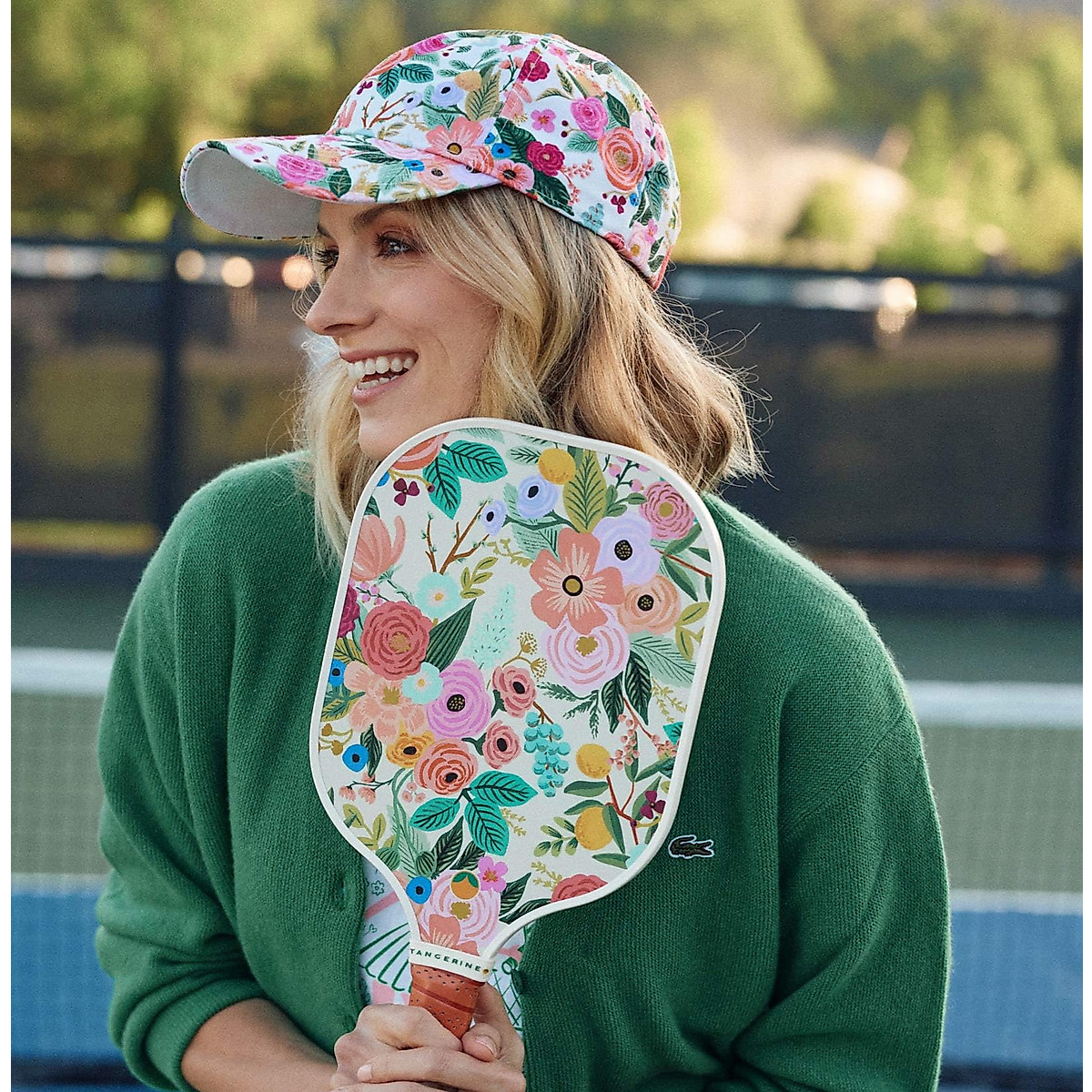 RIFLE PAPER CO. Garden Party Women's Baseball Hat | Classic Six-Panel Floral Print Cap with Adjustable Strap, Made from 100% Cotton, One Size Fits All