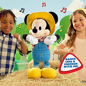 Disney Junior E-I-Oh! Mickey Mouse, Interactive Plush Toy, Sings and Plays Game