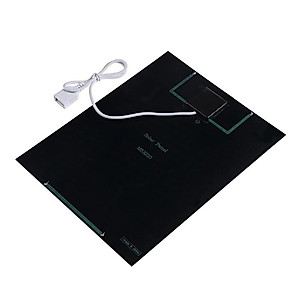 NUZAMAS 5.2W 6V Solar Panel Powered Large 8 Inch Fan for Camping Caravan Yacht Greenhouse Dog House Chicken House Ventilator