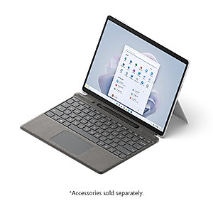 Microsoft Surface Pro 9 (2022), 13" 2-in-1 Tablet & Laptop, Thin & Lightweight, Intel 12th Gen i5 Fast Processor for Multi-Tasking, 8GB RAM, 256GB Storage with Windows 11, Platinum Microsoft Copilot