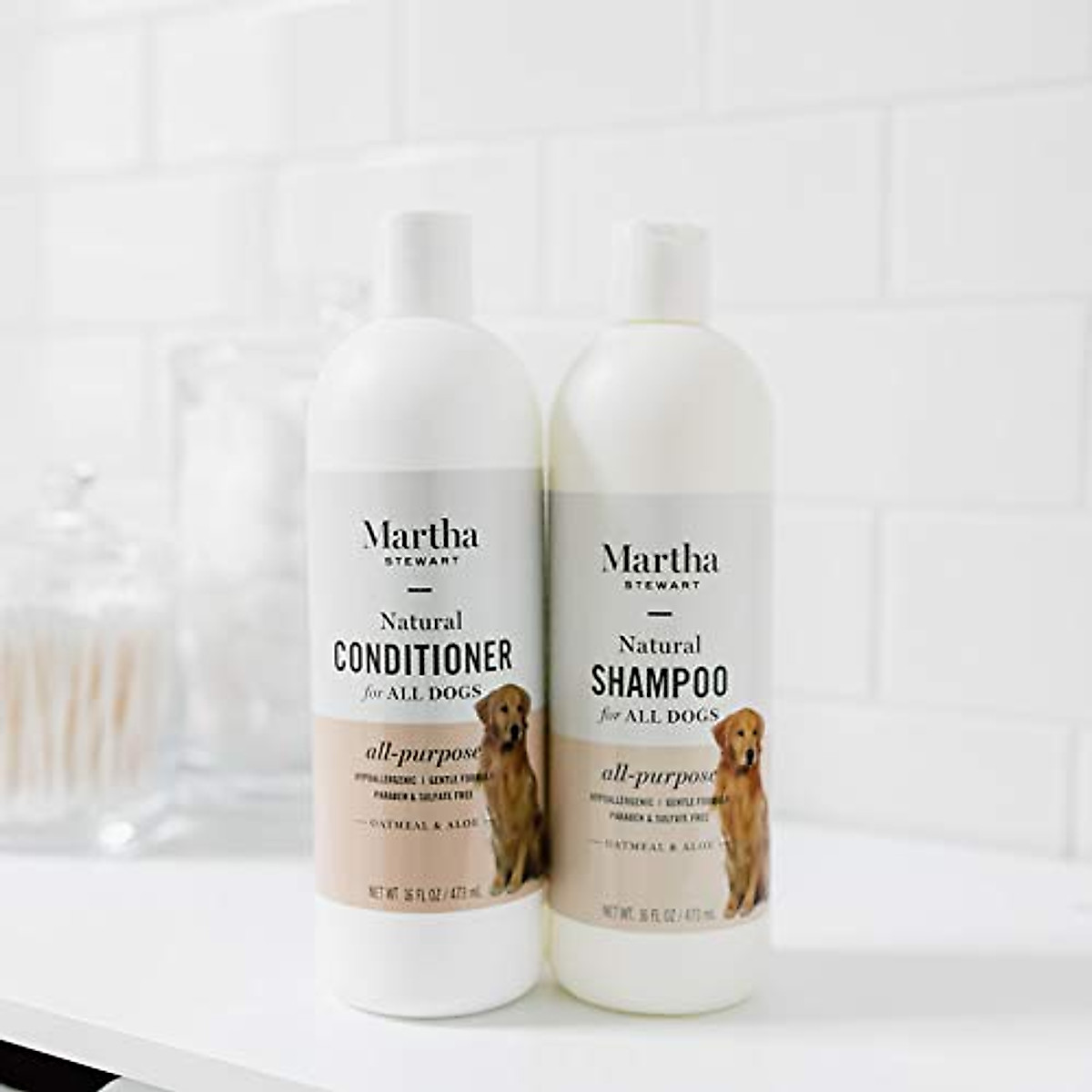 Martha Stewart for Pets All-Purpose Conditioner for Dogs with Oatmeal and Aloe | Oatmeal Dog Conditioner is Naturally Moisturizing, Soothing, and Nourishing for All Dogs | 16 Ounces