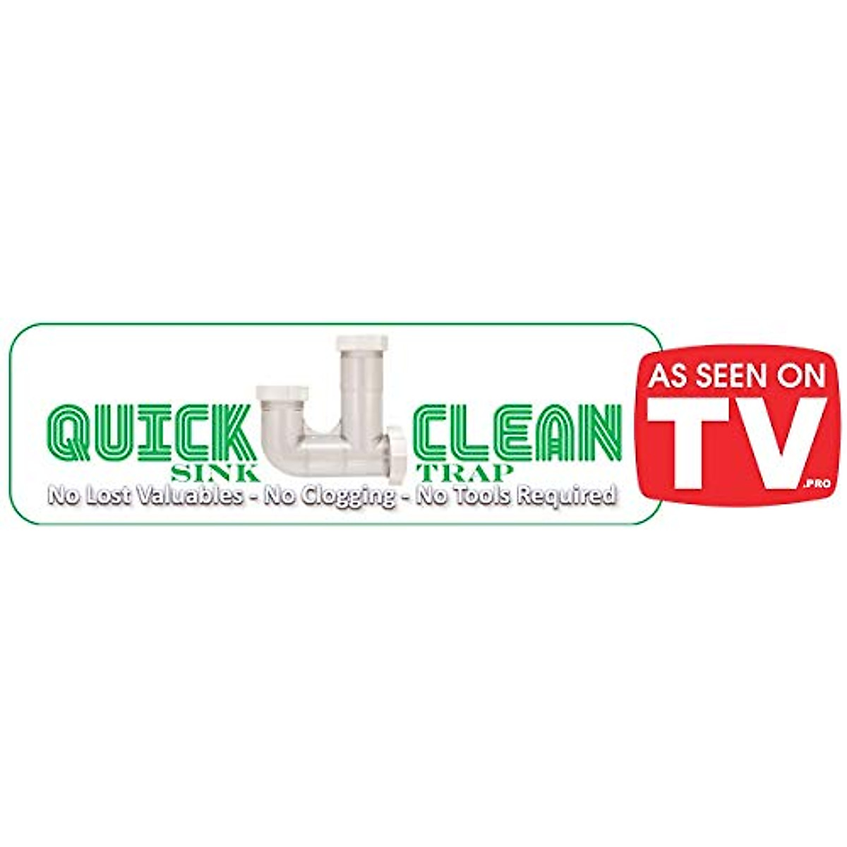 Quick Clean Sink Trap | 1 1/4" & 1 1/2" P-Trap Replacement Upgrade | Jewelry Catcher | DIY Unclog Your Drain | No Tools Required | Bathroom/Salon Hair Trap | Made in USA | Veteran Owned