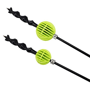 QZATTCAEN Flex Shank Installer Drill Bit Guide Tools/Cable Bit Bumper Balls for 1/4" Shank/in-Wall Drill Guide Kit 1-3/4" & 2-5/16" - S/4+Tool