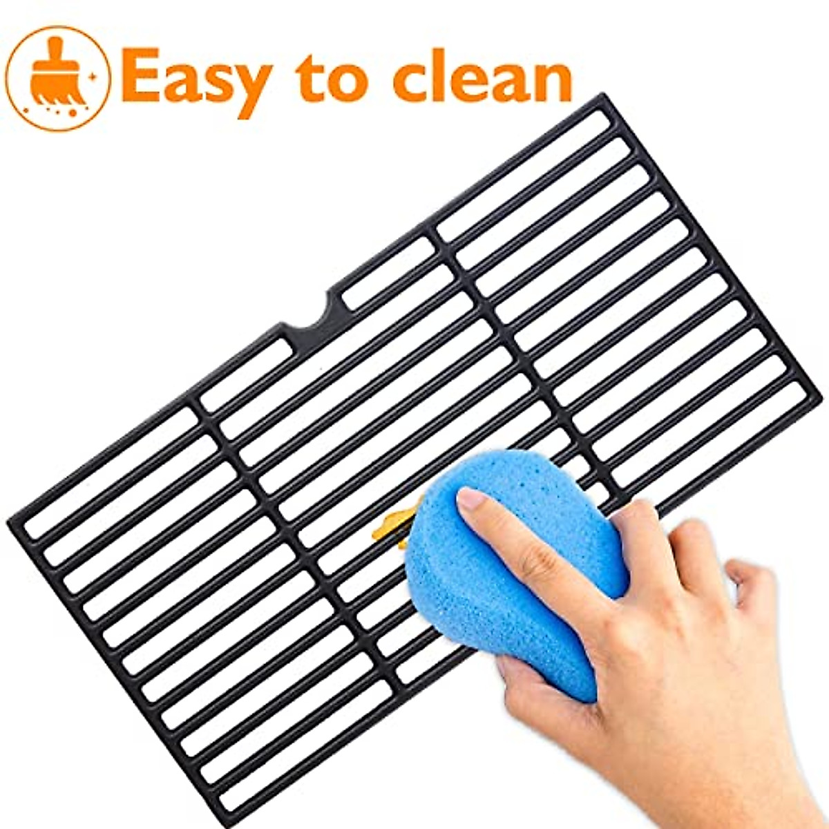 Grate Replacement Parts for Dyna Glo DGH474CRP DGF493BNP Grill Grates DGF493PNP-D DGB495SDP DGB495SDP-D DGB493SPB DGB463CNP Grill Parts 70-01-911 70-02-656 Dyna glo Cast Iron Cooking Grates 3 Pcs