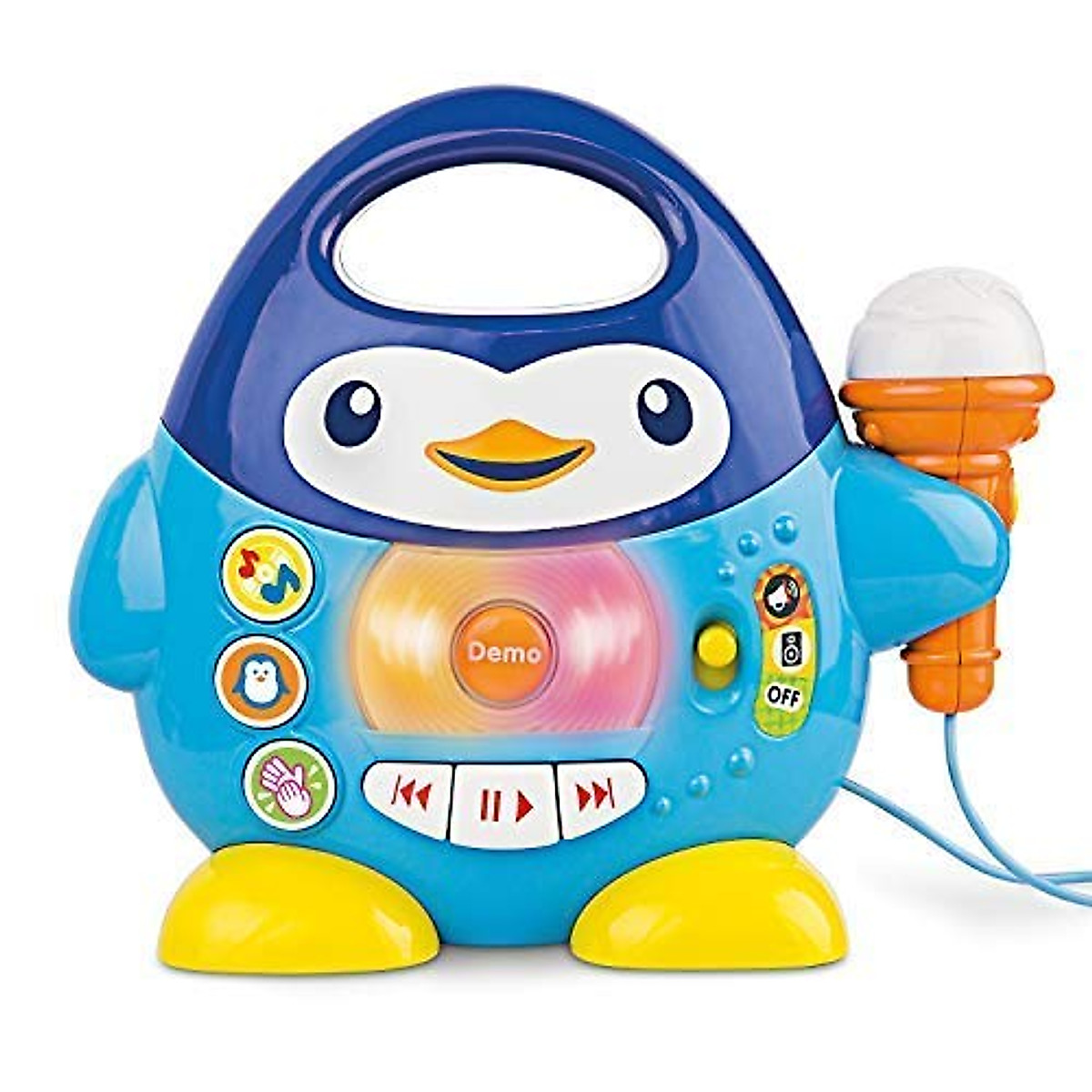 Toddler Karaoke Machine: Fun Musical Toys for Toddlers 1-3 & 3-5 | Ideal Kids Karaoke Machine for Boys | Engaging Toddler Toys 2-3 for Aspiring Little Singers (Penguin)