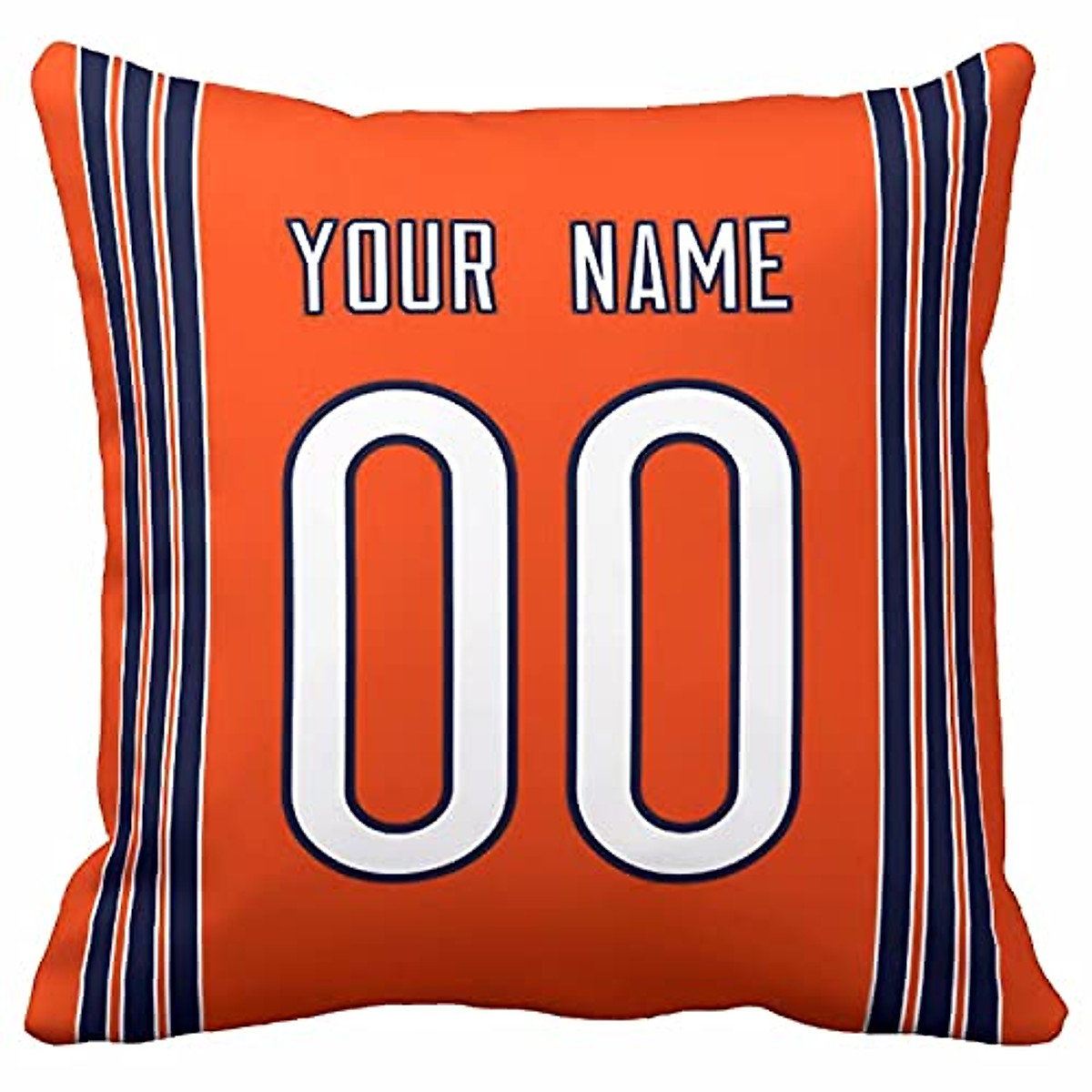 ANTKING Chicago Throw Pillow Custom Any Name and Number for Men Youth Boy Gift 16" x 16", 18" x 18"