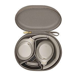 Sony WH-1000XM4 Wireless Noise Cancelling Over-Ear Headphones with Mic (Silver) WI-C100 in-Ear Wireless Headphones Bundle (2 Items)