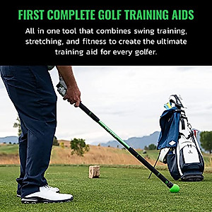 GolfForever Golf Swing Trainer Aid as seen in Netflix - Full Swing | Official Golf Fitness System of PGA Tour | Premium Golf Training Equipment Proven by Scottie Scheffler to Improve Swing Posture