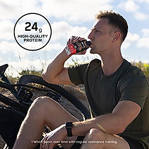 Optimum Nutrition Gold Standard Protein Shake, 24g Protein, Ready to Drink Protein Shake, Gluten Free, Vitamin C for Immune Support, Chocolate, 11 Fl Oz, 12 Count