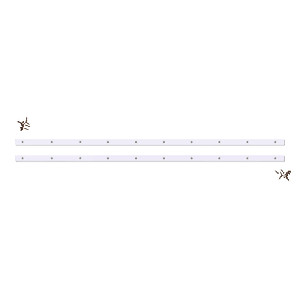 Hatsbi UHMW Crosscut Sled For Table Saw Sled Miter Bars 3/4" X 3/8" X 36" -Predrilled holes and 20 screws included For Jigs Fixtures or Miter Slots (size 3/4"x3/8") 2 UHMW Bars