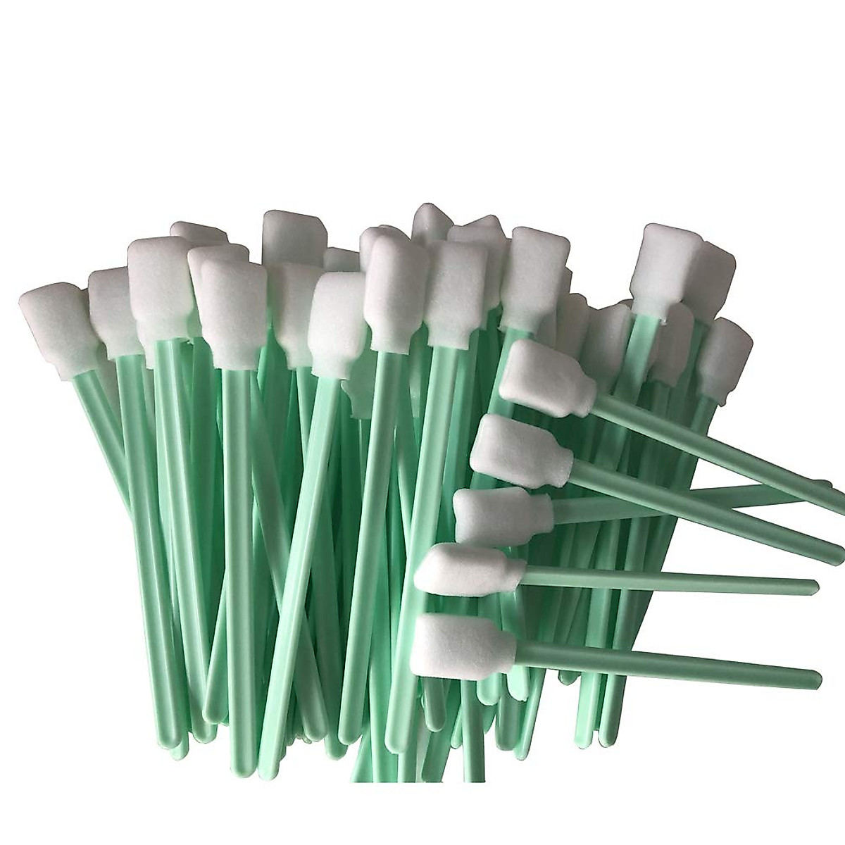 100pc 5.1" Square Rectangle Foam Cleaning Swab Sticks for Solvent Format Inkjet Printer Roland Optical Equipment