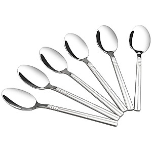 Saedy 12-Piece Tea Spoon Set, Small Coffee Spoon Stainless Steel, 6-Inch