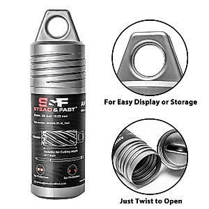 S&F STEAD & FAST Annular Cutter, 1” Diameter x 1" Depth of Cut for Magnetic Drill Press, Mag Drill Bit with Pilot Pin