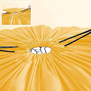 IWEIK Multipurpose Extra Large Laundry Bag Storage Bag (37"x47", Yellow)