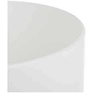 Umbra Touch Waste Can, Small Trash Can with Lid, Swing Lid Waste Basket, Garbage Can with Lid for Washroom/Bathroom, White