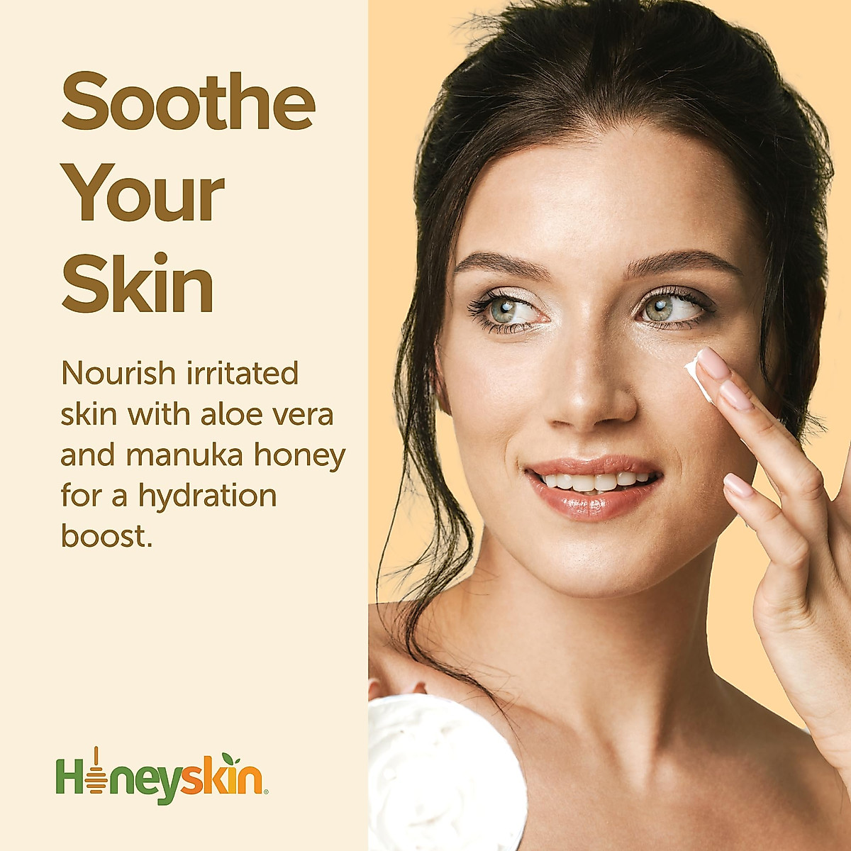 Hydrating Face Moisturizer & Body Cream with Manuka Honey Cream - Organic Face Moisturizer & Body Lotion for Extremely Dry Skin - For Dry & Itchy Skin, Rosacea & Eczema Prone Skin (Original, 4oz)