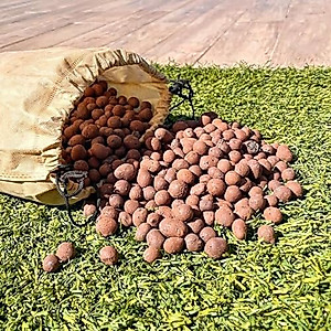 PGN Clay Pebbles for Hydroponic Growing - 10 Liters (4 Pounds) - Organic Expanded Clay Balls for Plants - PH Neutral Leca for Plants - Aquaponics and Hydroponics Supplies in a Resealable Storage Bag
