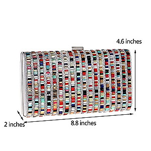 Clutches For Womens Evening Bags Purse Chain Dress Handbags Diamonds Wedding Multi Color