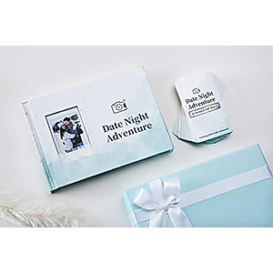 40 Date Night Ideas Card Deck Game - Unique Scratch Off Date Night Games for Couples with Adventure Photo Album Book, Romantic Valentines Day and Wedding Anniversary Couples Gifts for Him and Her