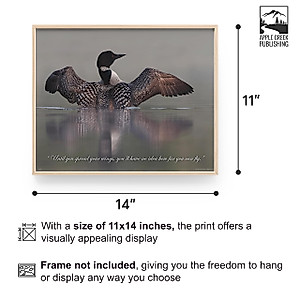 Common Loon Motivational Inspirational Poster Art Print Reproduction 11x14 Call Wall Decor Pictures