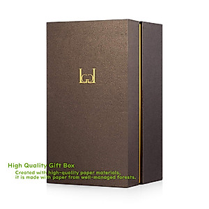 "Beauty and the Beast" Rose Kit, Red Silk Rose and Led Light with Fallen Petals in Glass Dome on Wooden Base for Home Decor Holiday Party Wedding Anniversary