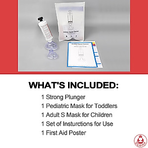 DCome 1 Pack Child Removal Device for Removing Obstructed Objects, Portable Device for Toddlers and Kids, Safe and Effective Infant First Aid Kit, Easy to Use, Equipped with Different Size Masks