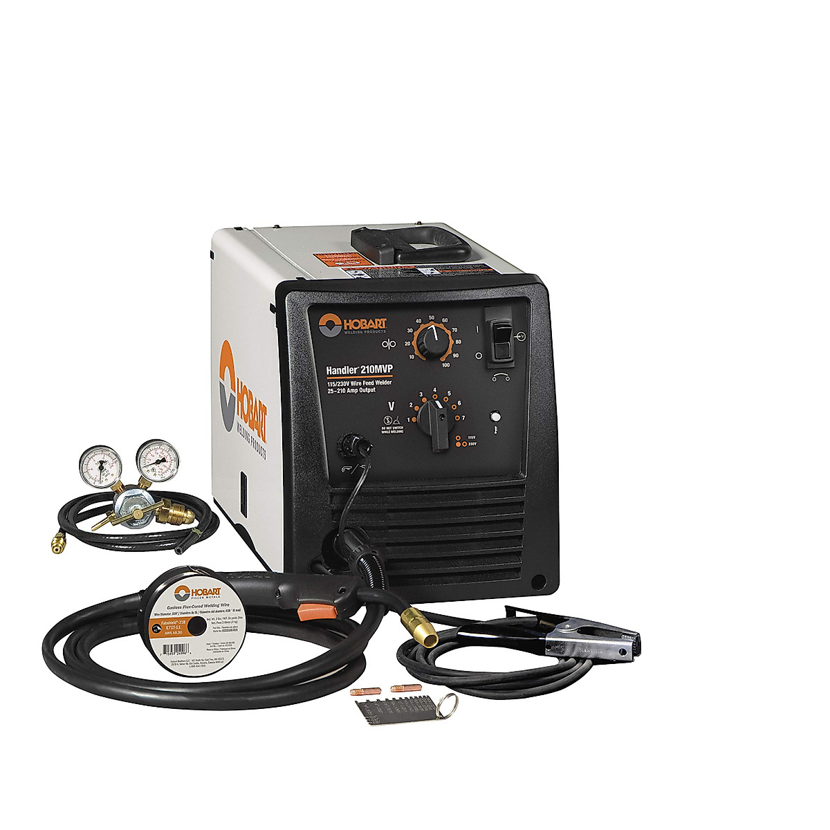 Hobart Handler 210 MVP MIG Welder + Spool Gun Kit - Versatile Welding Bundle for Precision Welding