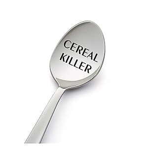 LYF Collection Cereal Killer Spoons - Perfect Cereal Lover Gift-Cereal Spoon Best Teenager Gifts On The Market - Crafted