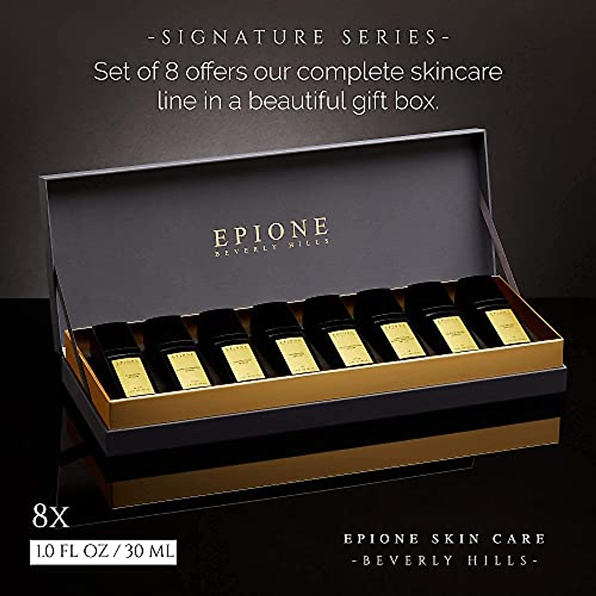 Epione Skin Care Beverly Hills, Signature Series Skin Care Set of 8 by Dr. Simon Ourian, Beauty Gift Set and Facial Kit for Women, Epione’s Complete Skin Care Line and Luxury Beauty Skin Care Routine