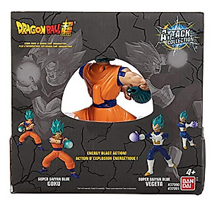 Bandai Namco - Dragon Ball Super - Super Saiyan Blue Goku, 7" Action Figure Attack Collection