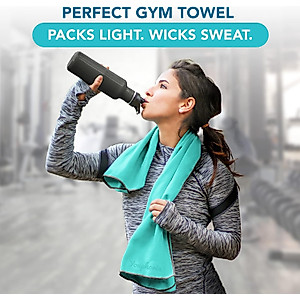 Youphoria Microfiber Travel Towel Fast Drying Lightweight - Quick Dry Towel for Camping, Beach, Backpacking, Hiking, & Sport