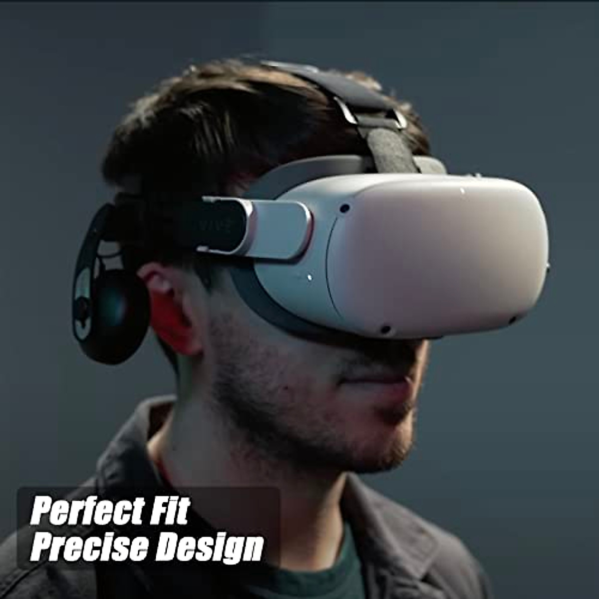 Headset Adapter Deluxe Audio Strap Kit Compatible with Meta Oculus Quest 2 DAS HTC Vive (V2) FrankenQuest 2